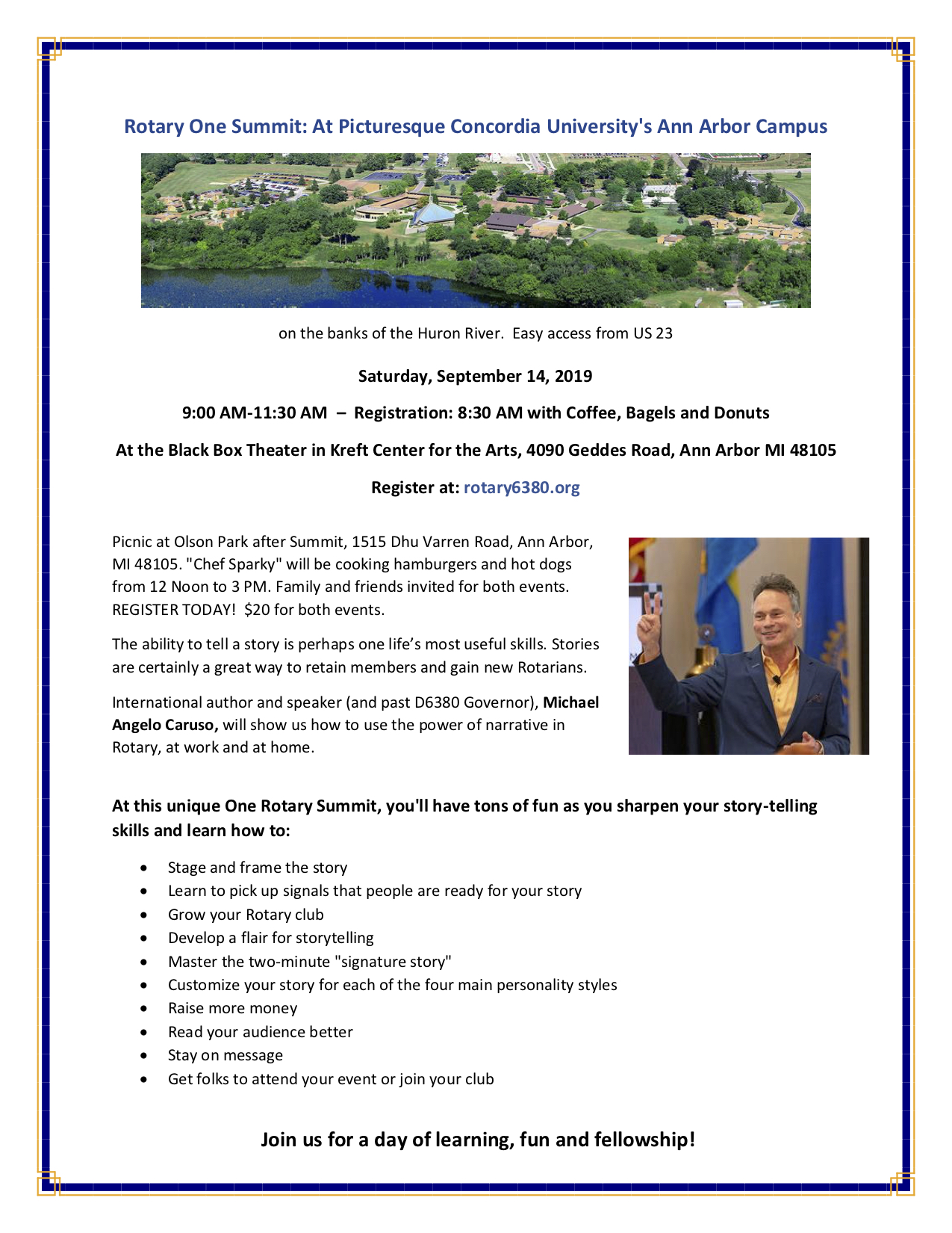 Rotary One Summit: The Amazing Power of Story - Rotary Club of Ann ...