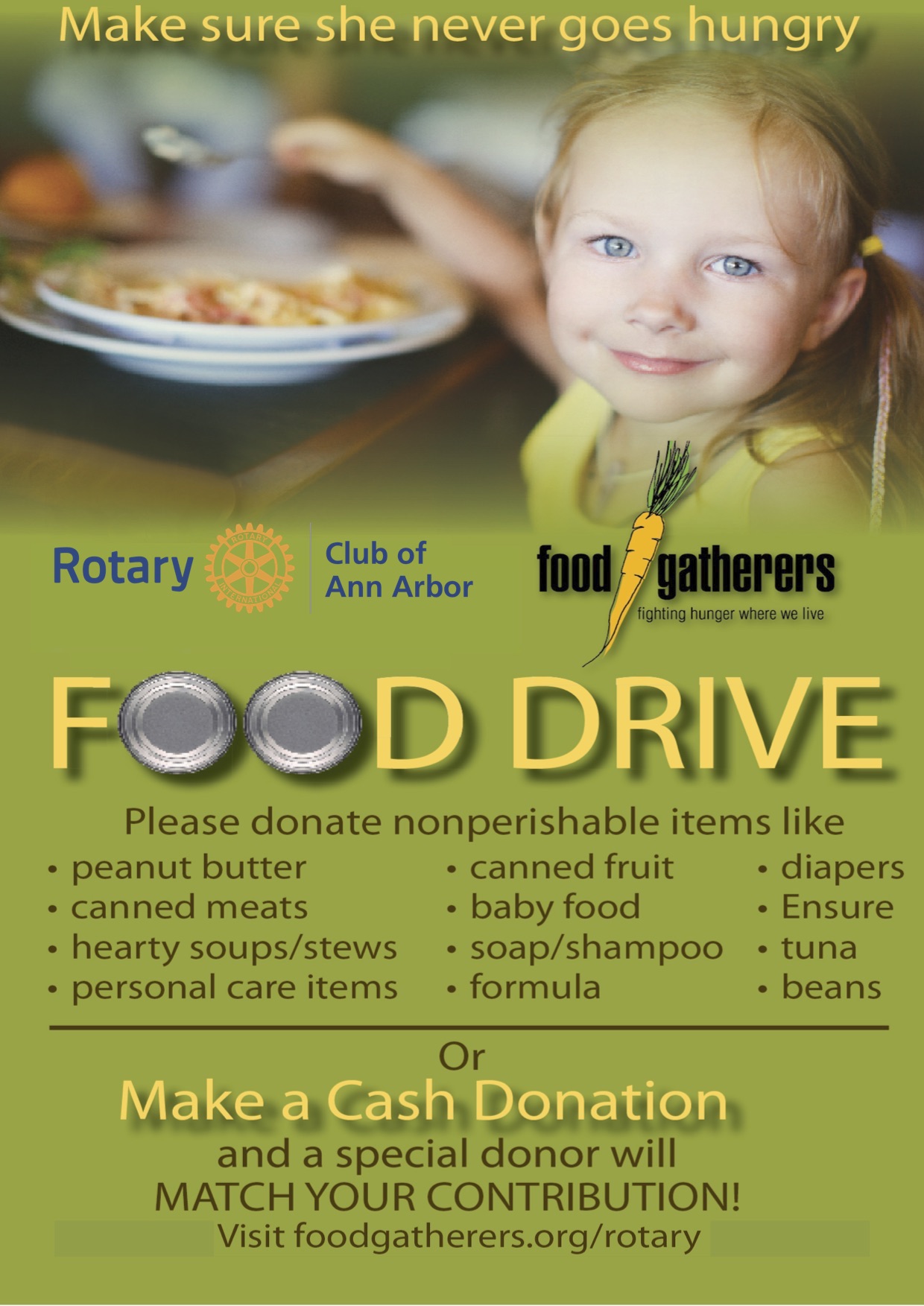 Food Drive Starts Soon! - Rotary Club of Ann ArborRotary Club of Ann Arbor